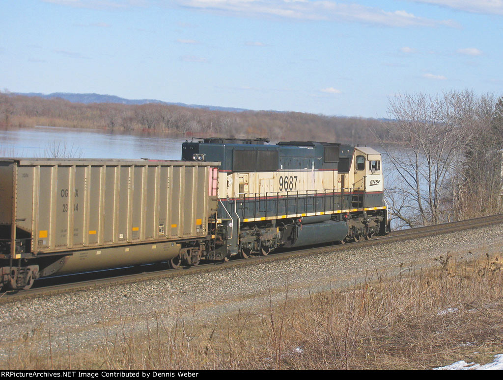 BNSF 9687, CP's River Sub.